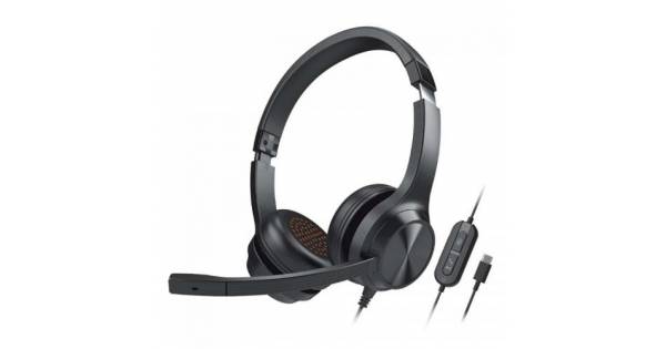 Casca cu microfon Creative Office/Call Center, USB-C, Black