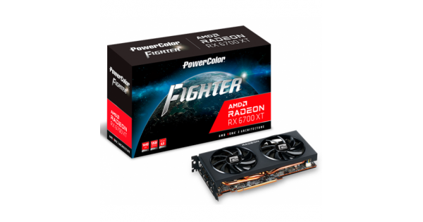 Placa video PowerColor AMD Radeon RX 6700 XT Fighter 12GB, GDDR6, 192bit